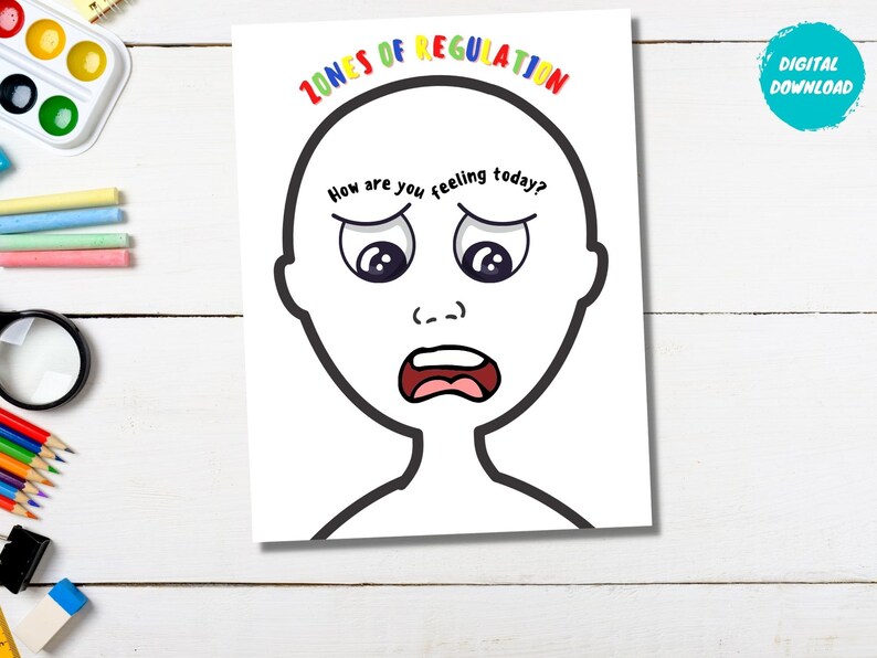 Zones of Regulation Activity: Emotions Sorting for OT, Classroom ...