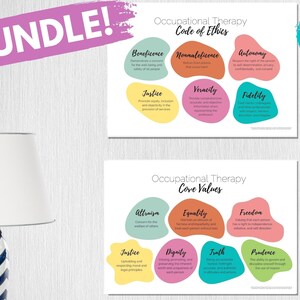 OT Code of Ethics & Core Values Poster: Therapy Office Decor (digital ...