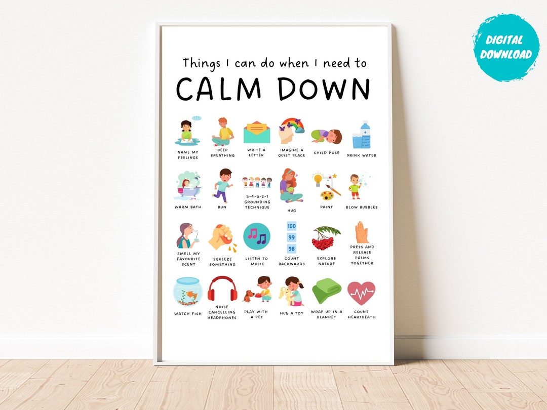 Calming Techniques, Calm Down Strategies, Way to Calm Down, Child ...