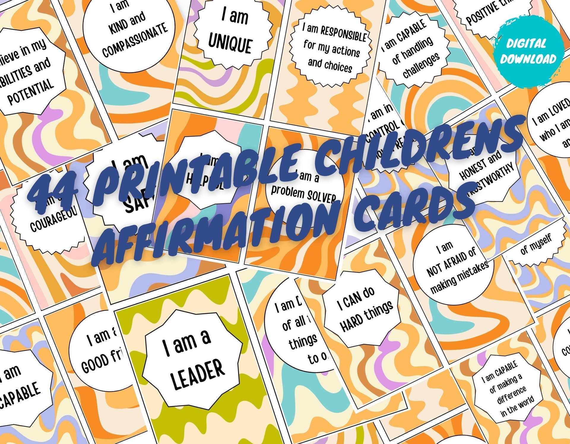 44 Printable Children's Affirmation Cards, Positive Affirmations for ...