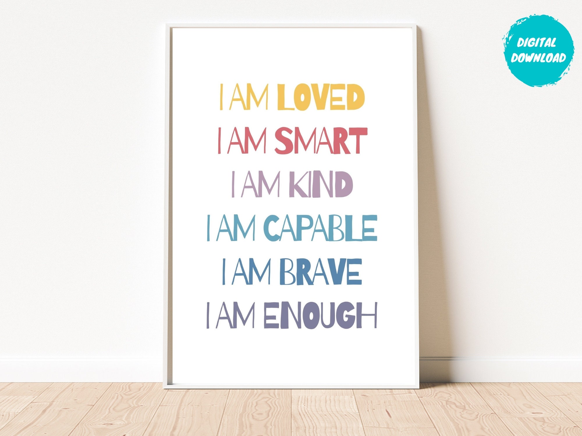 Positive Affirmations Poster Affirmations Therapy Posters - Etsy