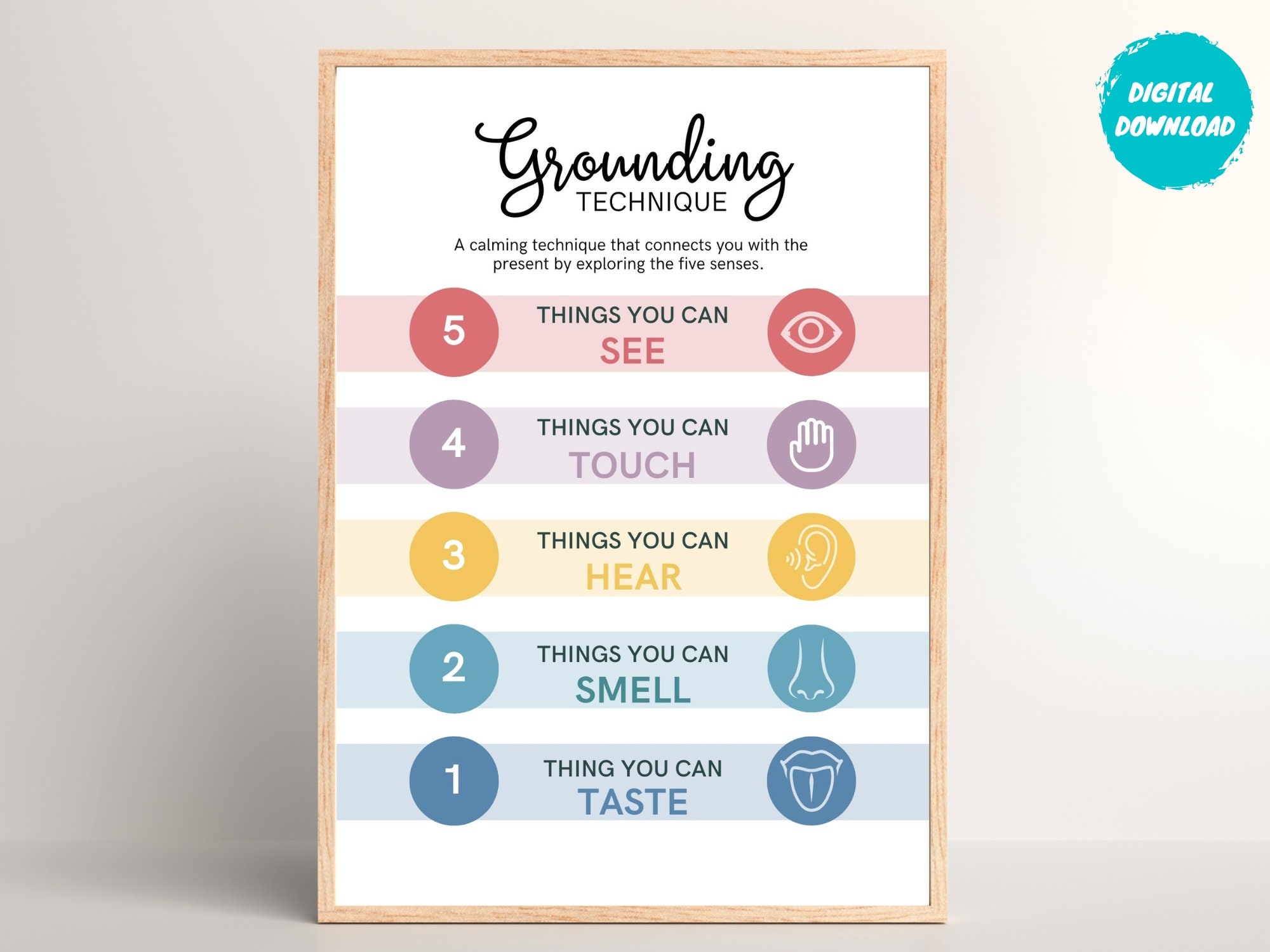 Grounding Techniques, Psychotherapy Posters, Psychology Poster, Therapy ...