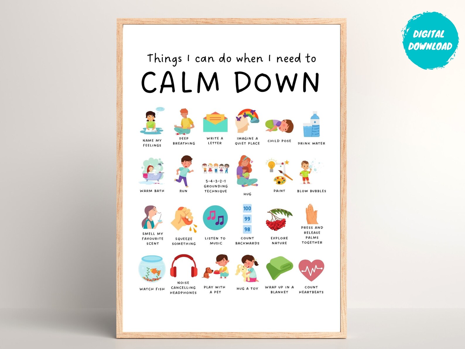 Calming Techniques, Calm Down Strategies, Way to Calm Down, Child ...