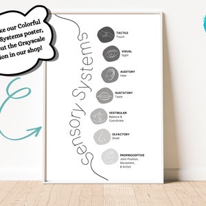 7 Sensory Systems Poster: OT Therapist Office Decor (digital Download ...
