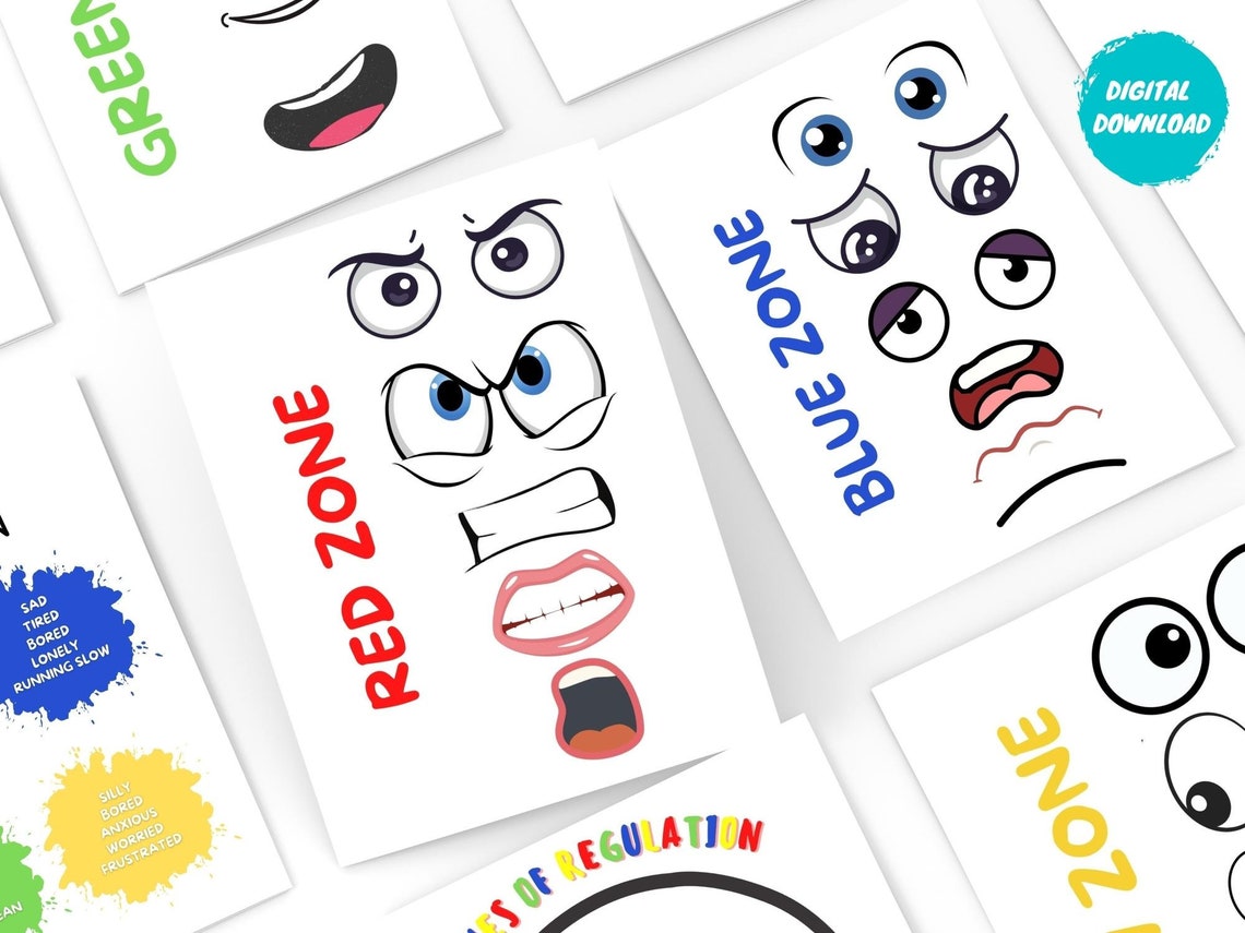 Zones of Regulation Activity: Emotions Sorting for OT, Classroom ...
