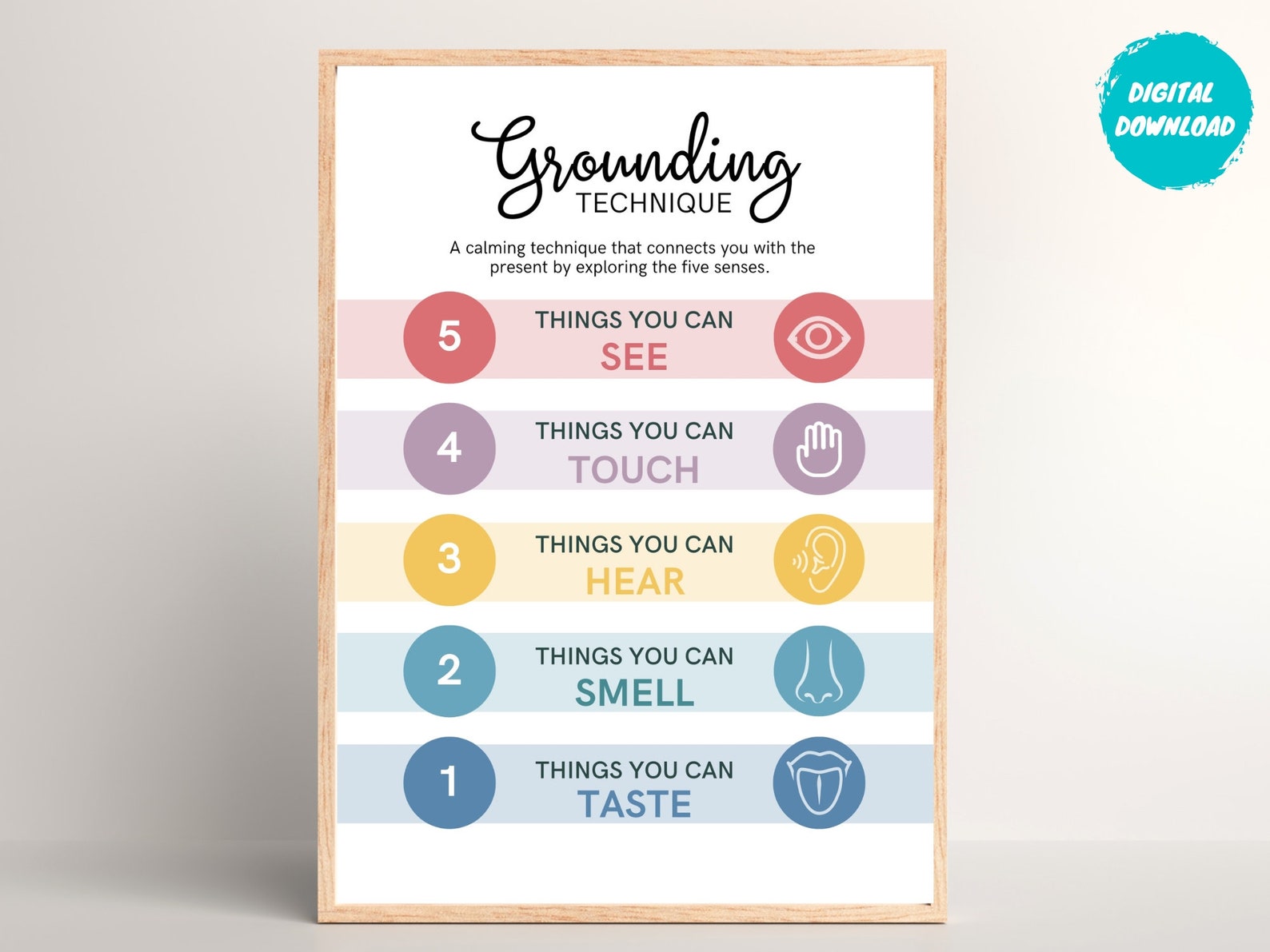 Grounding Techniques, Psychotherapy Posters, Psychology Poster, Therapy ...