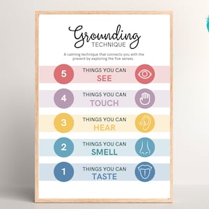 Grounding Techniques, Psychotherapy Posters, Psychology Poster, Therapy ...