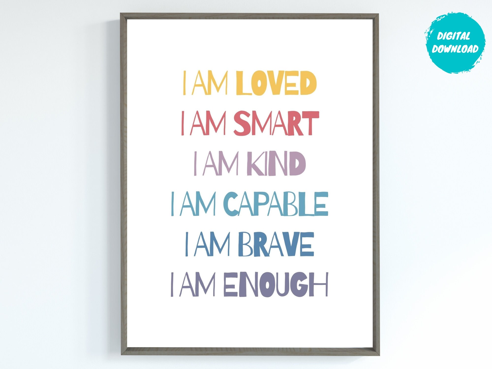Positive Affirmations Poster Affirmations Therapy Posters - Etsy