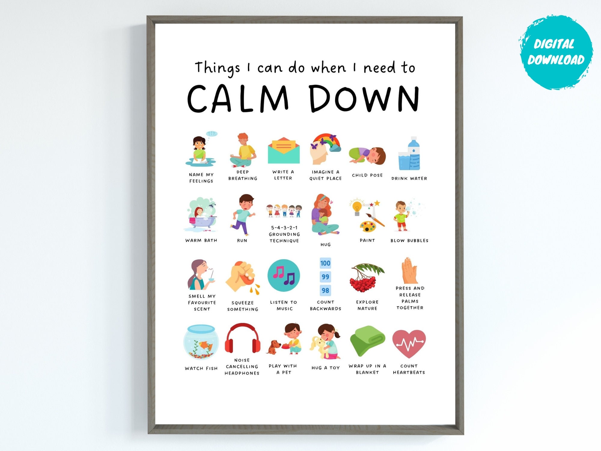 Calming Techniques, Calm Down Strategies, Way to Calm Down, Child ...