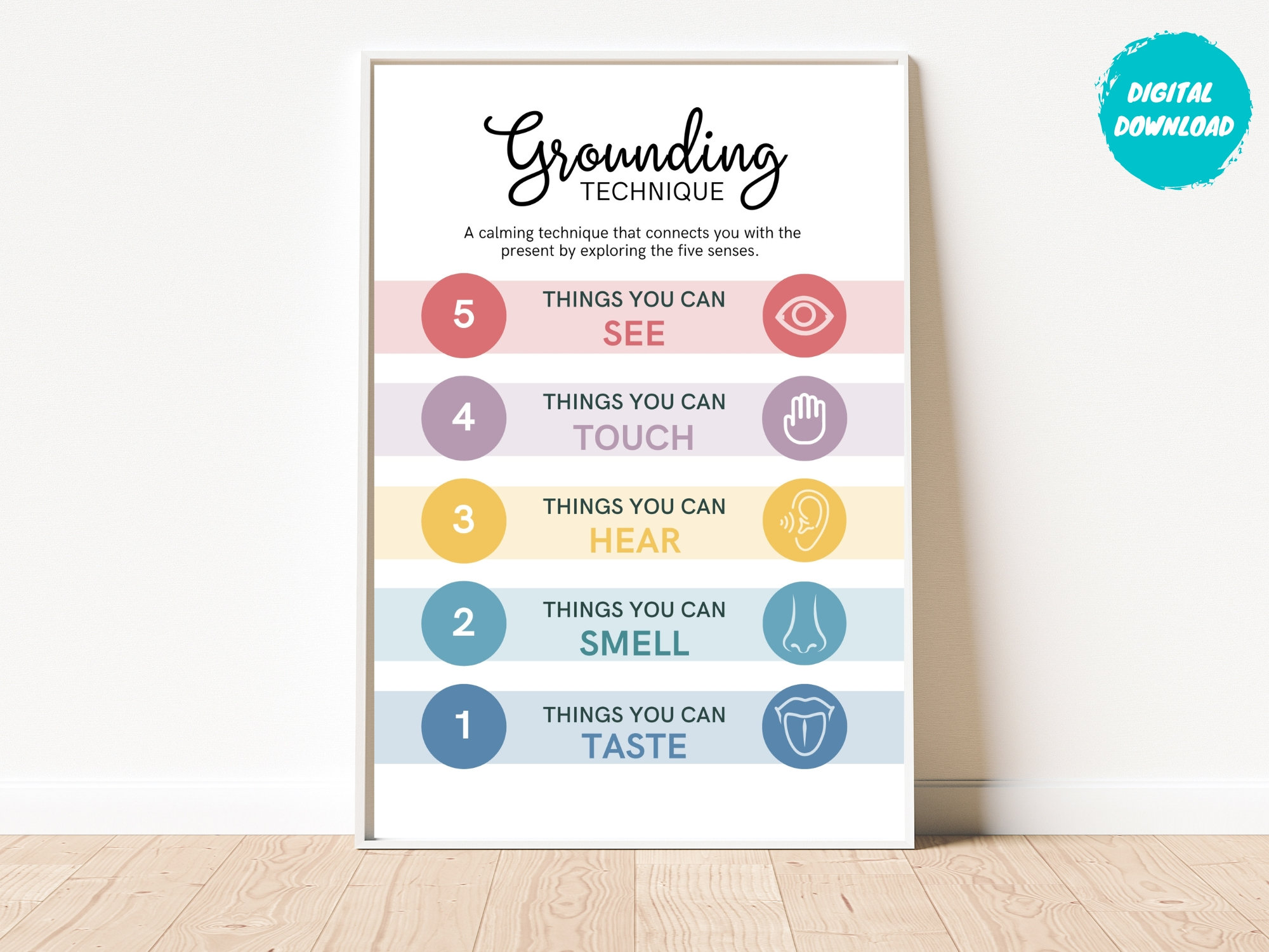 Grounding Techniques, Psychotherapy Posters, Psychology Poster, Therapy ...