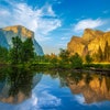 Half Dome Sunset, Yosemite National Park, Merced River, California ...