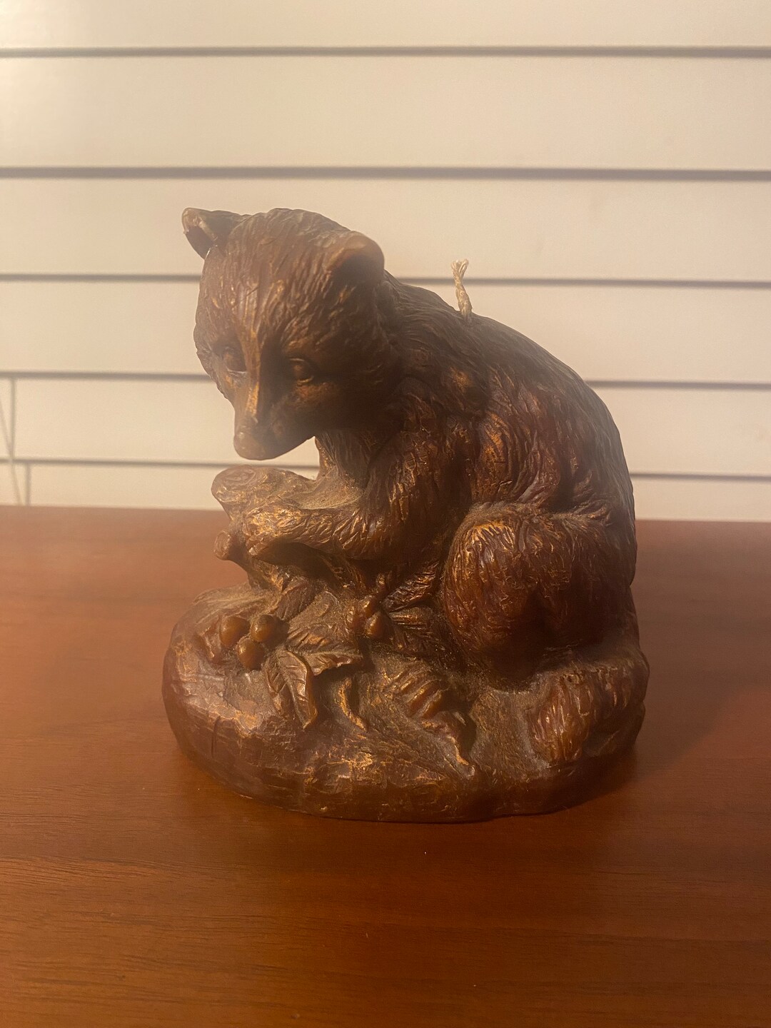 Vtg 60s 70s 80s Raccoon Trash Panda Candle Kinzie Candles Lyons ...