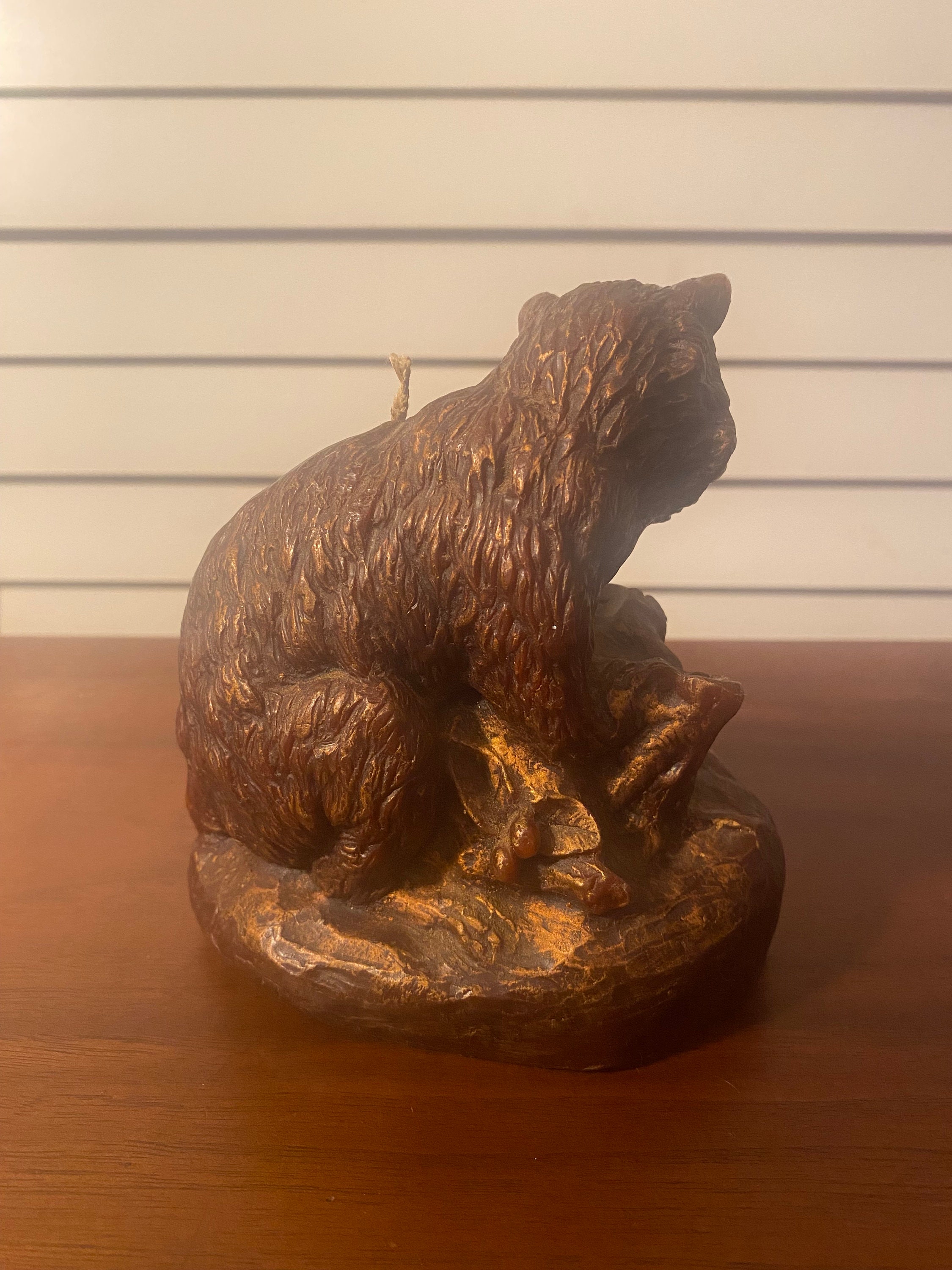 Vtg 60s 70s 80s Raccoon Trash Panda Candle Kinzie Candles Lyons ...