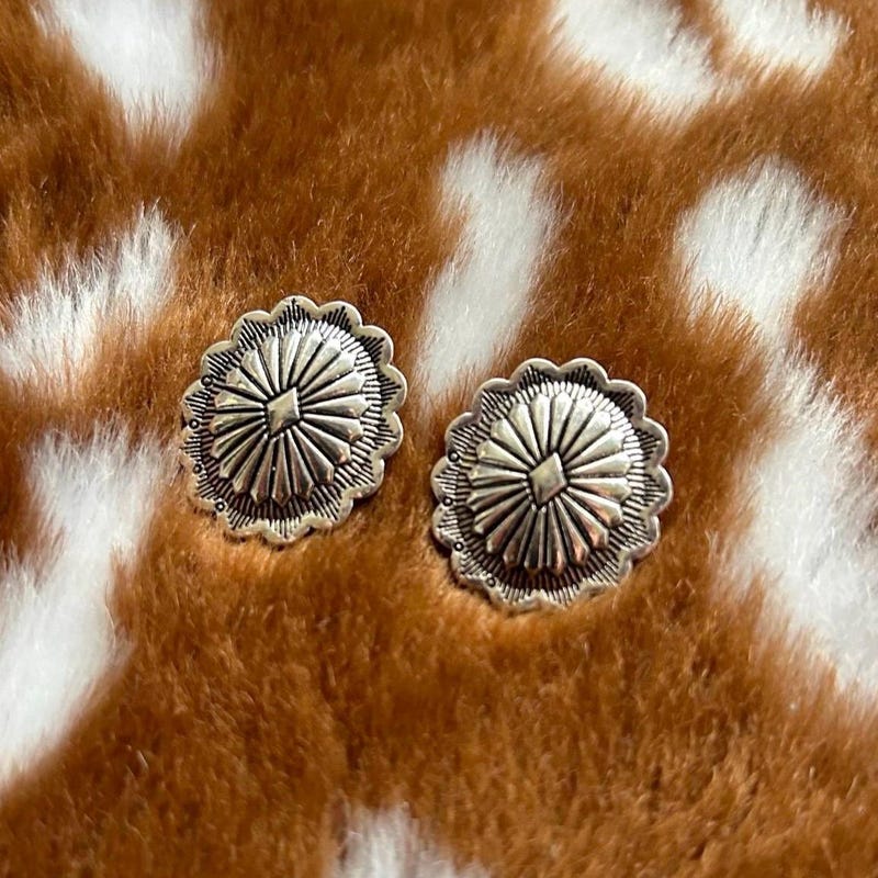 Concho Earrings - Etsy