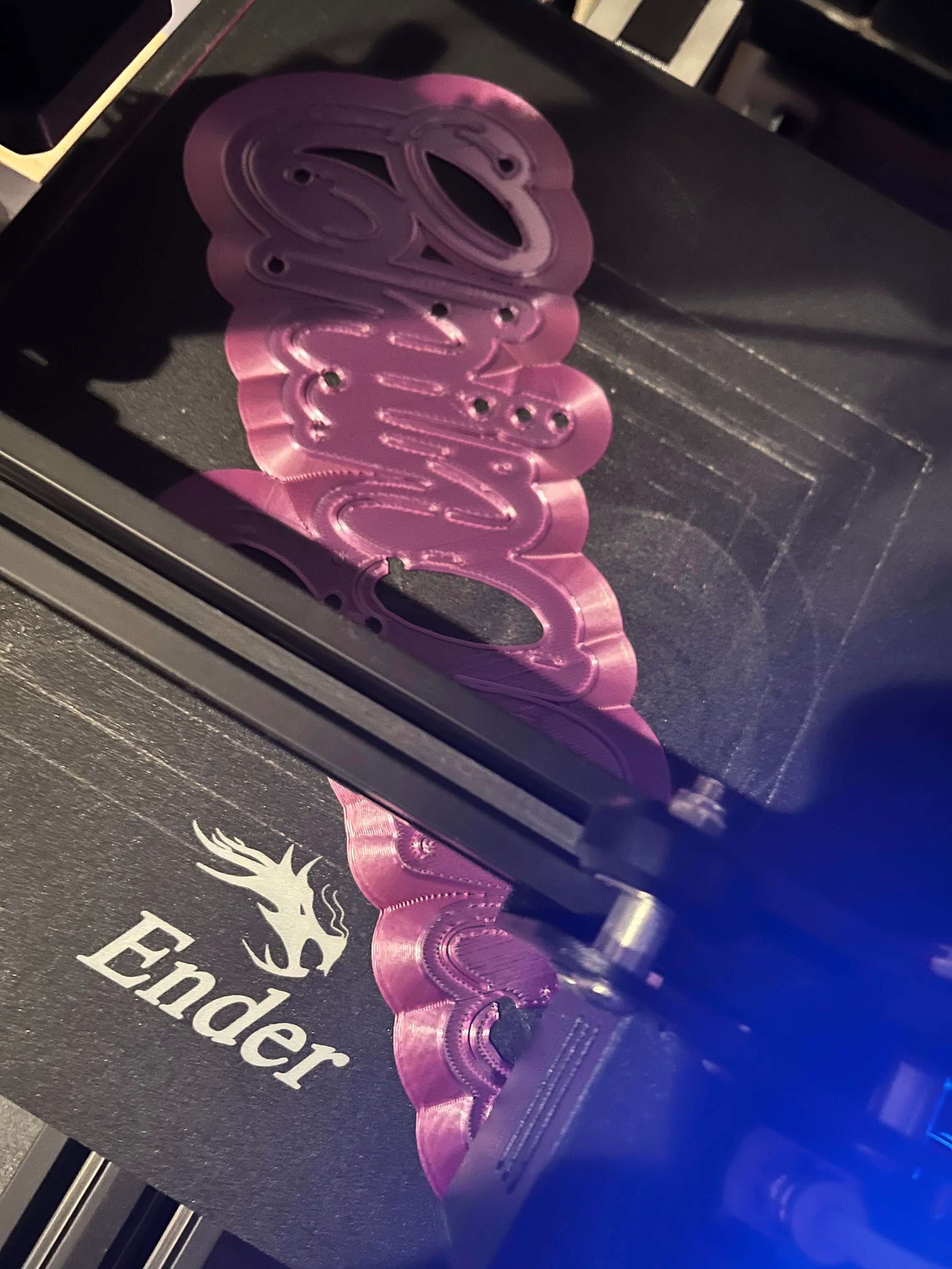 Chingona Sign for EL Wire Lighted Sign - 3D STL File Only **instant ...