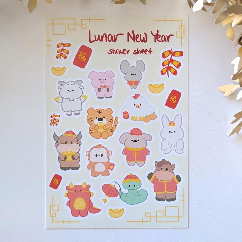 Chinese Stickers - Etsy