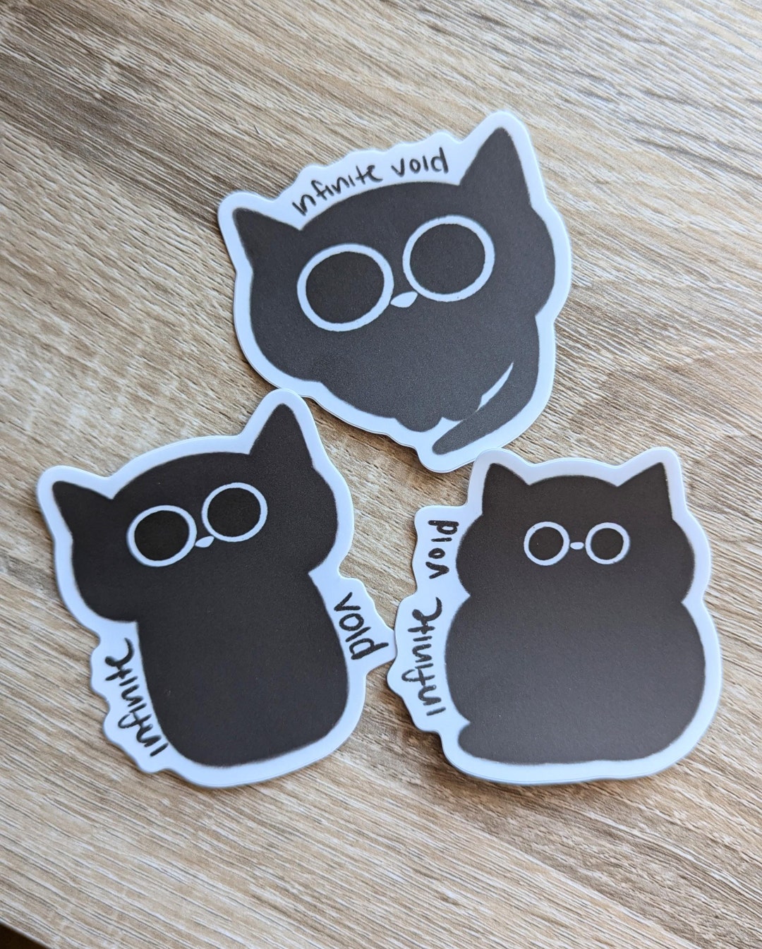 Infinite Void Cat Sticker Black Cat Sticker Cat Sticker Cute Cat ...