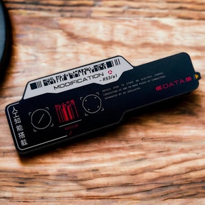 Futuristic Cyberpunk Vinyl Sticker With Cool Tech Modification Design ...