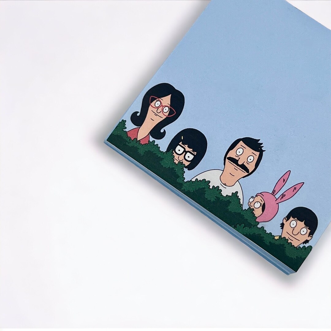 Bob's Burgers Sticky Notes Belcher Family Hiding | Premium Super Sticky ...