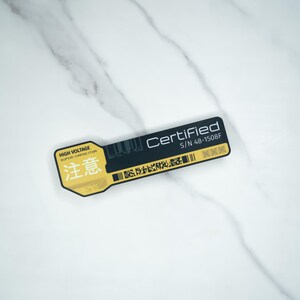 Certified Cyberpunk Vinyl Sticker | Premium Sci-fi 5.5x1.7" | Decal for ...
