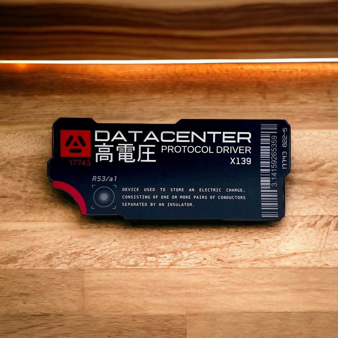 Futuristic Cyberpunk Vinyl Sticker With Cool Datacenter - Etsy
