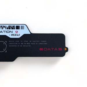 Futuristic Cyberpunk Vinyl Sticker With Cool Tech Modification Design ...