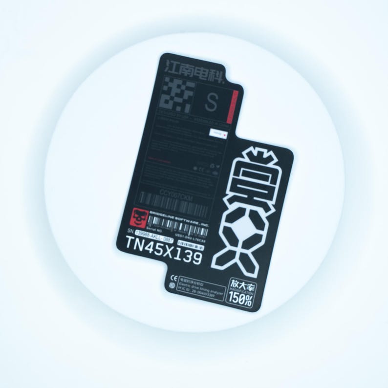Cyberpunk Vinyl Sticker: Hyperdrive - Sci-fi Gaming Dystopian Tech ...