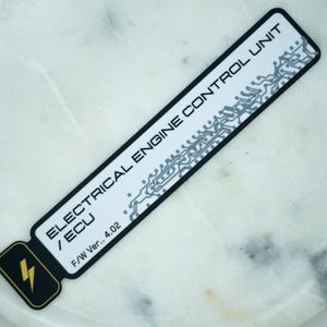 ECU Cyberpunk Vinyl Sticker: JDM Racing Car Tech Decal - Etsy