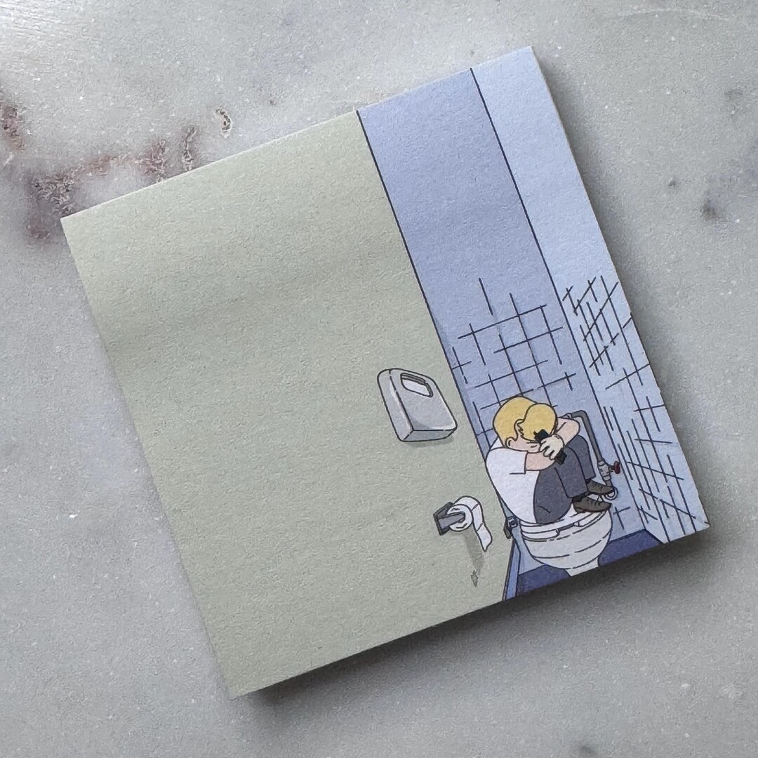 Bob's Burgers Sticky Notes Hugo Crying | Premium Health Inspector ...