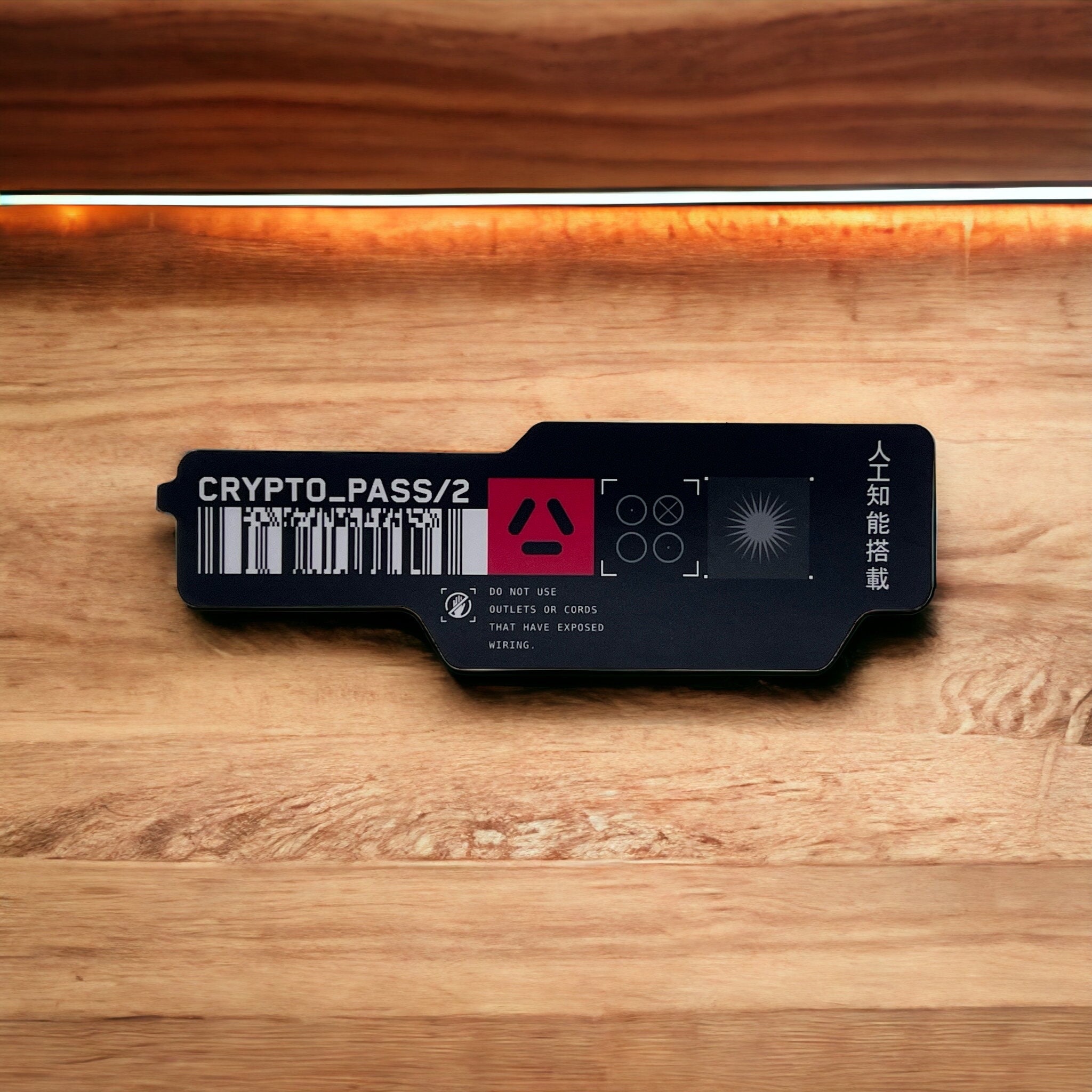 Cyberpunk Crypto Pass Black Tech Futuristic Cool Vinyl Sticker - Etsy