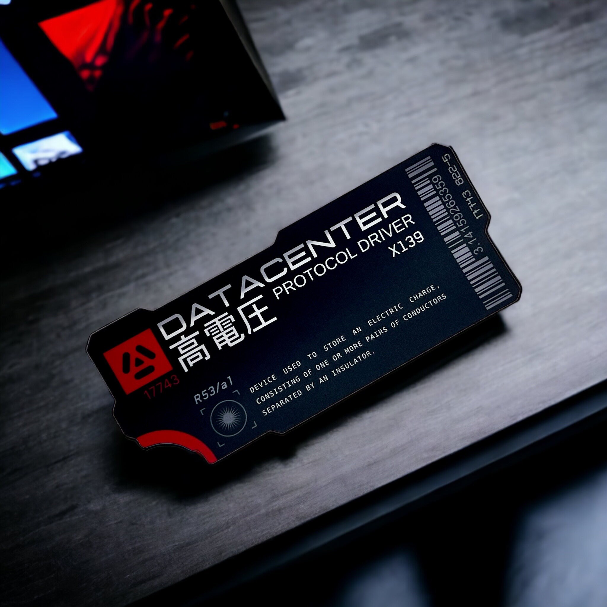 Futuristic Cyberpunk Vinyl Sticker With Cool Datacenter - Etsy