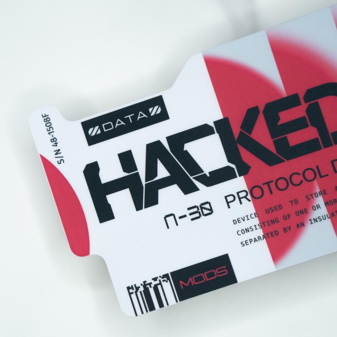 HACKED Protocol Driver Cyberpunk Vinyl Sticker | Premium 5.5 ...
