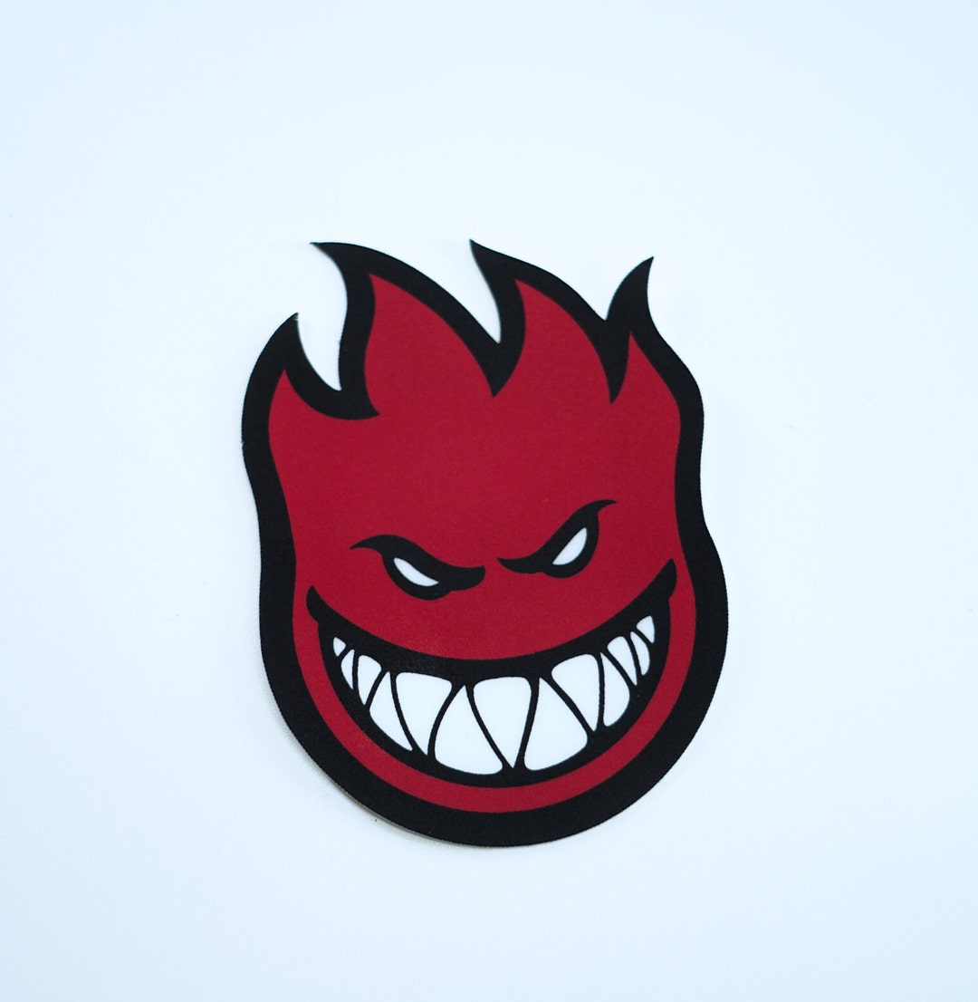Red and Black Flame Vinyl Sticker - Etsy