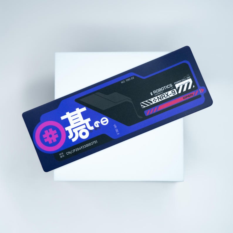 Cyberpunk Vinyl Sticker | Purple Robotics | Sci-fi Gaming Decal | 2x5.5 ...