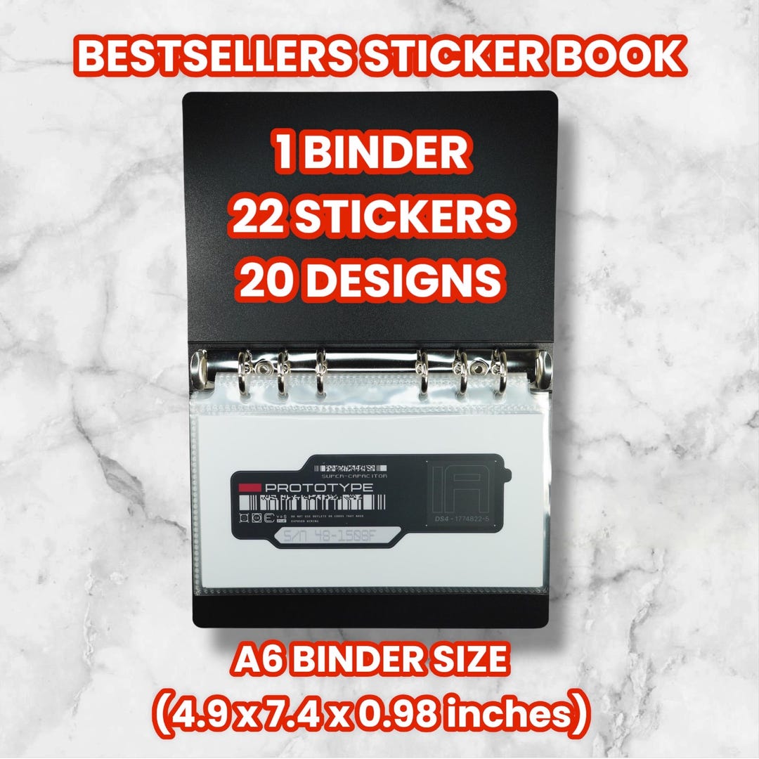 Cyberpunk Sticker Set: 22 Stickers - Uv-protected, Glossy/matte (5x7.25 ...