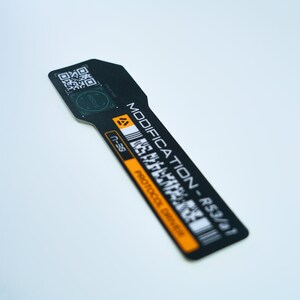 Futuristic Cyberpunk Vinyl Sticker With Cool Tech Modification Design ...