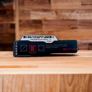 Futuristic Cyberpunk Vinyl Sticker With Cool Tech Modification Design ...