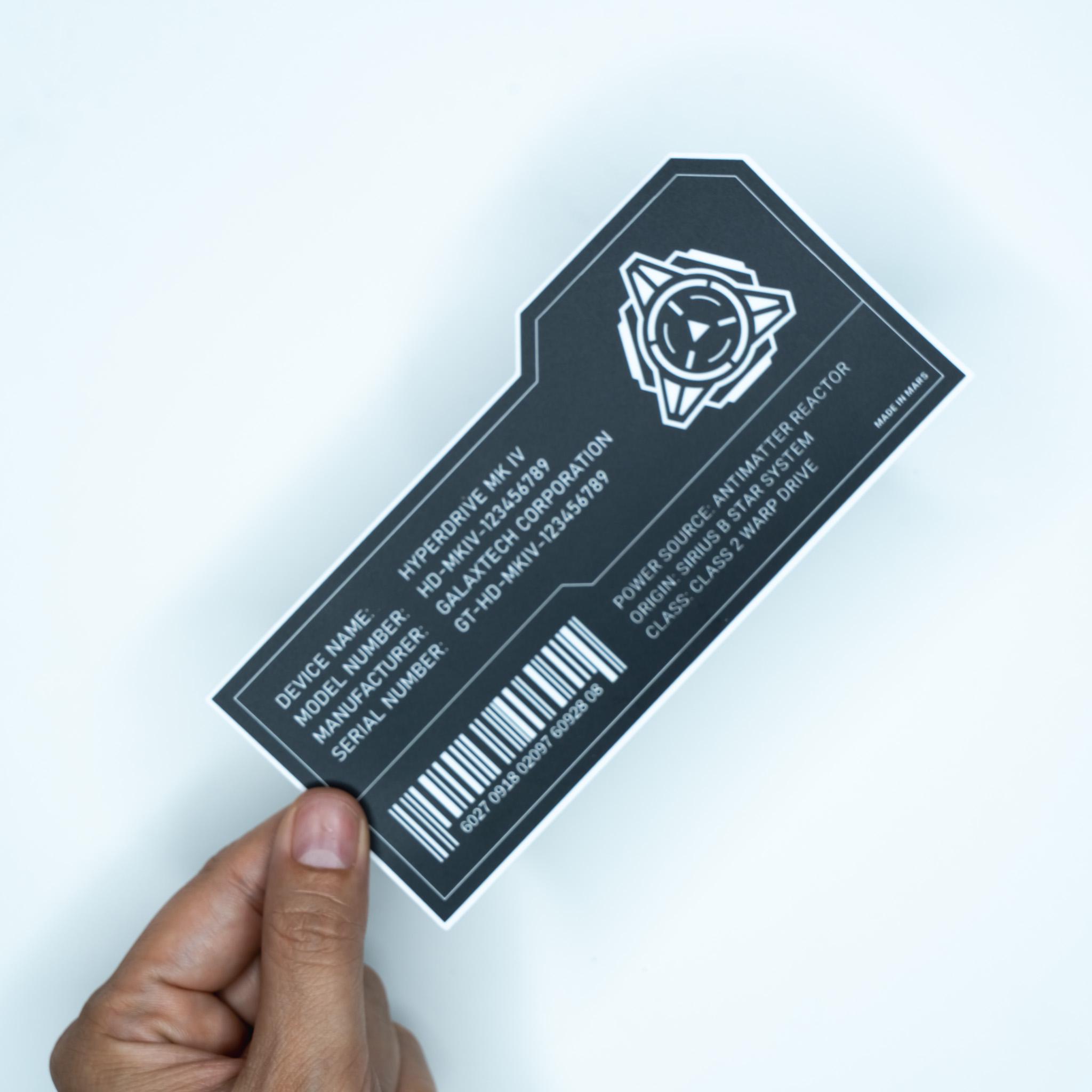 Cyberpunk Vinyl Sticker: Hyperdrive - Sci-fi Gaming Dystopian Tech ...