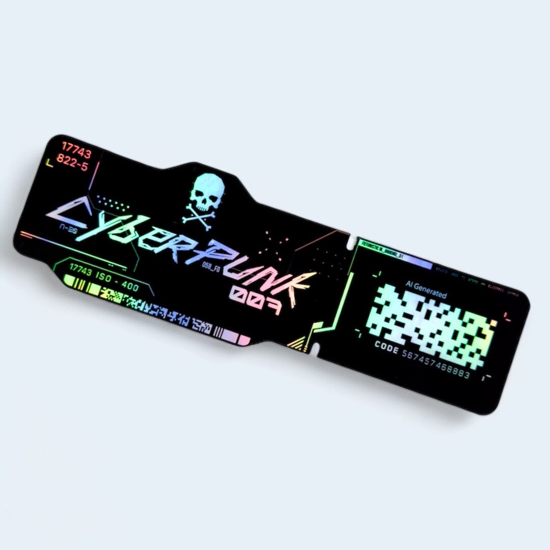 Black Cyberpunk Sci Fi Futuristic Holographic PC Sticker 007 - Etsy