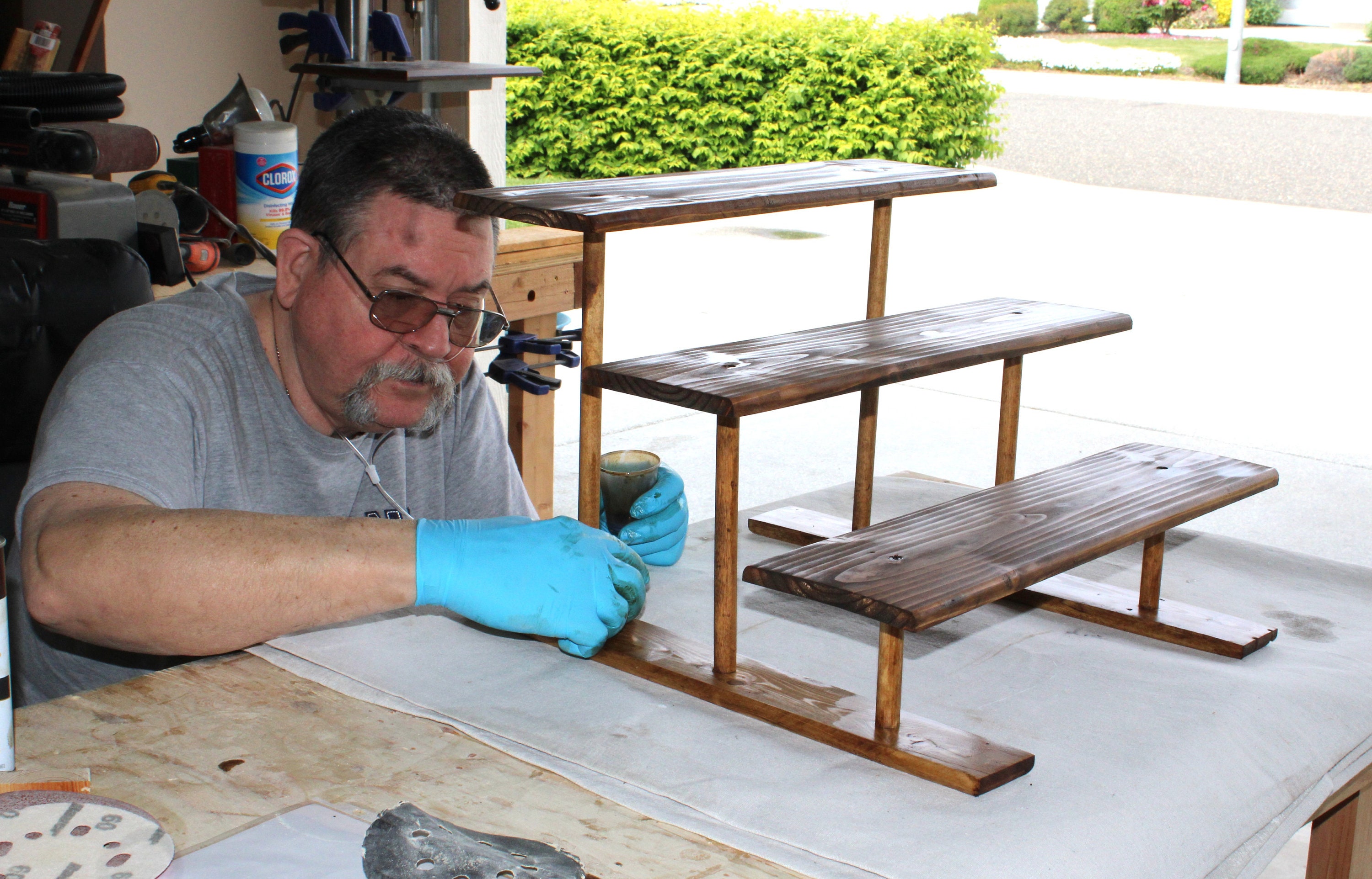 Wooden Plant Stand, Wooden Houseplant Holder, 3 Shelf Wooden Plant ...