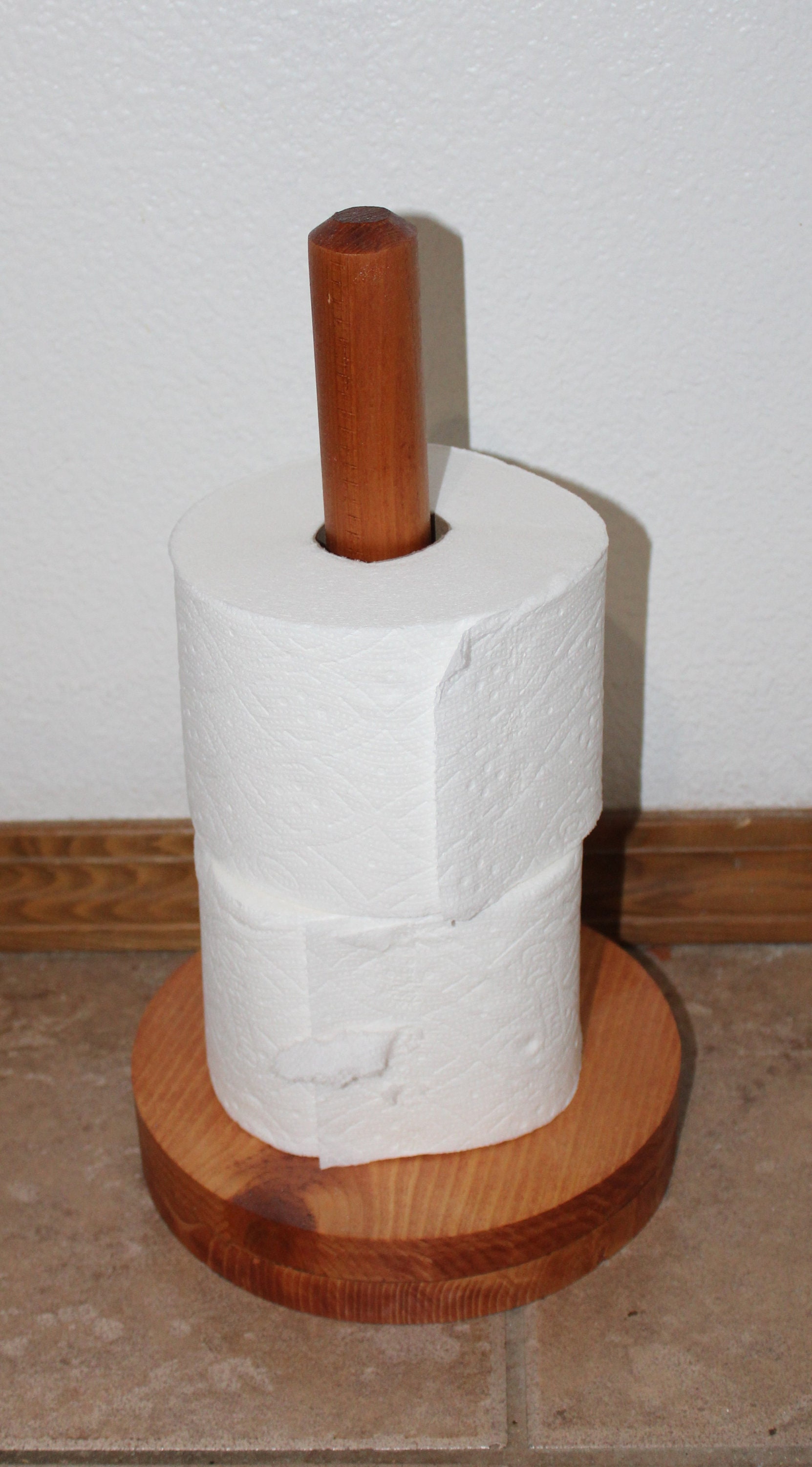 Paper Towel Holder, Countertop Paper Towel Holder, Wood Toilet Paper ...