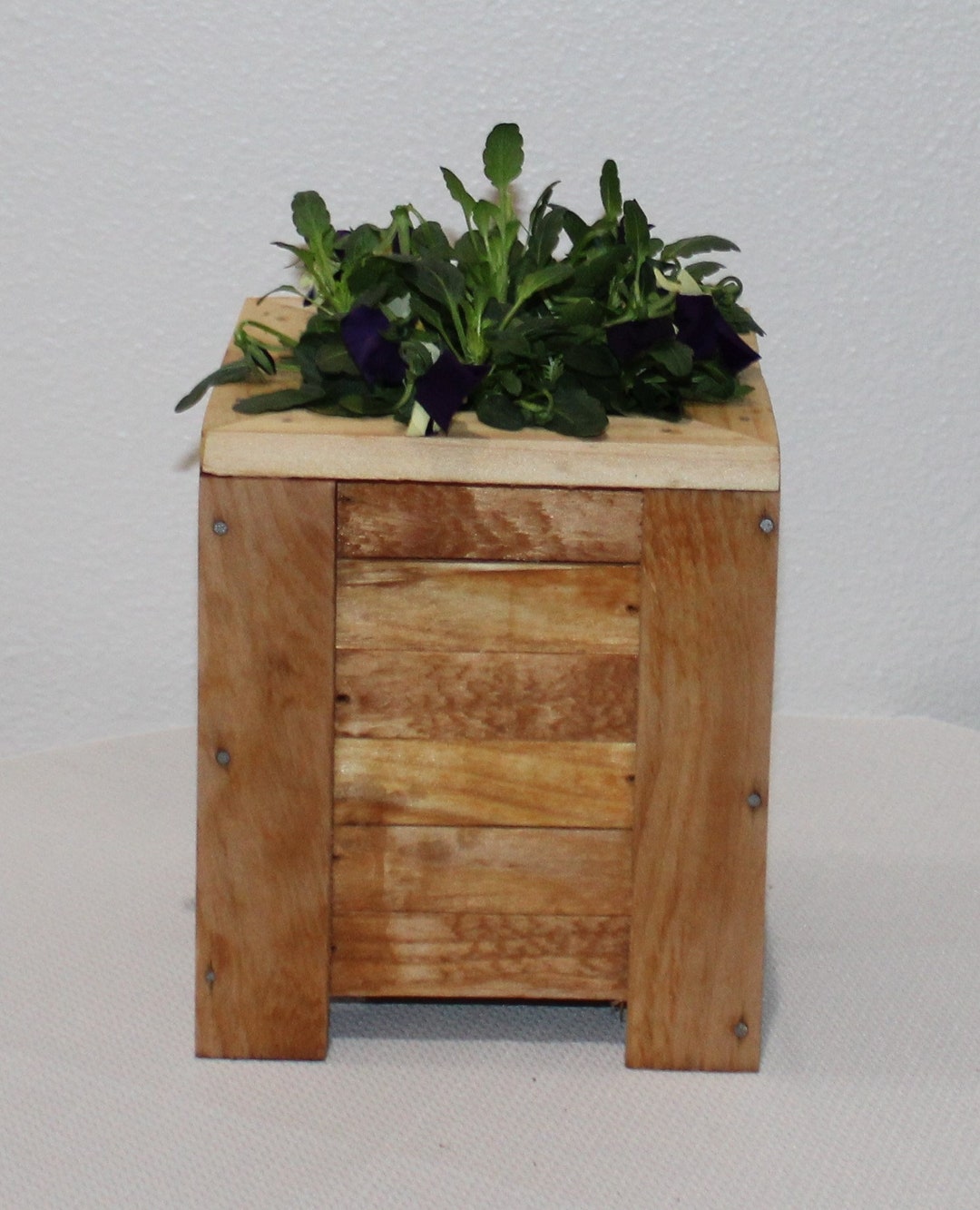 Small Wooden Planter Box, Table Top Wooden Planter Box, Countertop ...