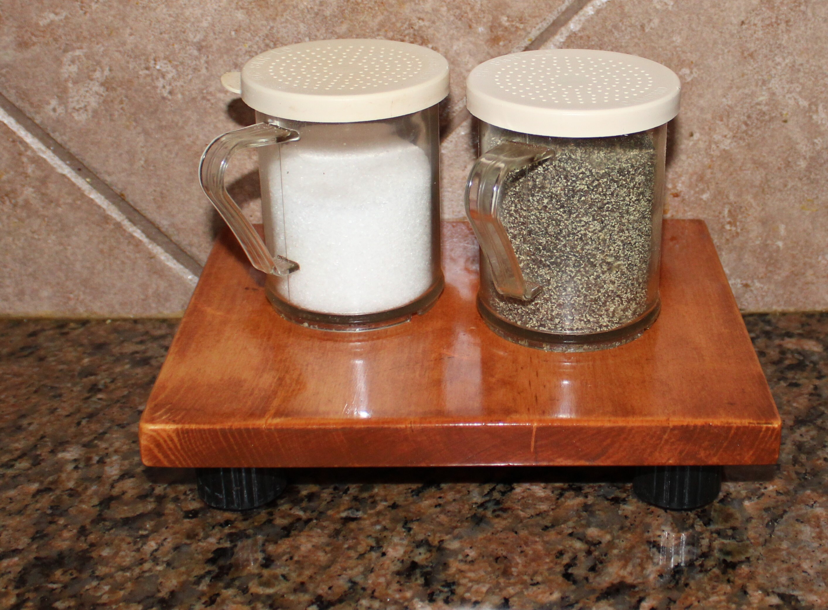 Wood Riser, Countertop Riser, Dining Table Riser, Footed Wood Tray ...