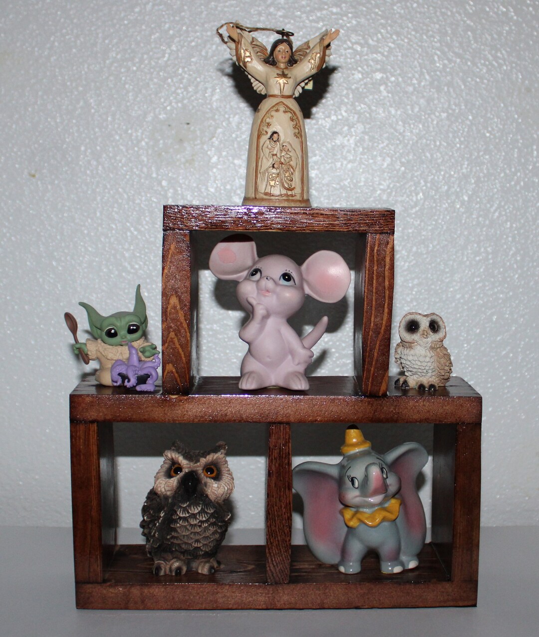 Knick Knack Shelf, Desktop Display, Counter Display, Cube Display Shelf ...