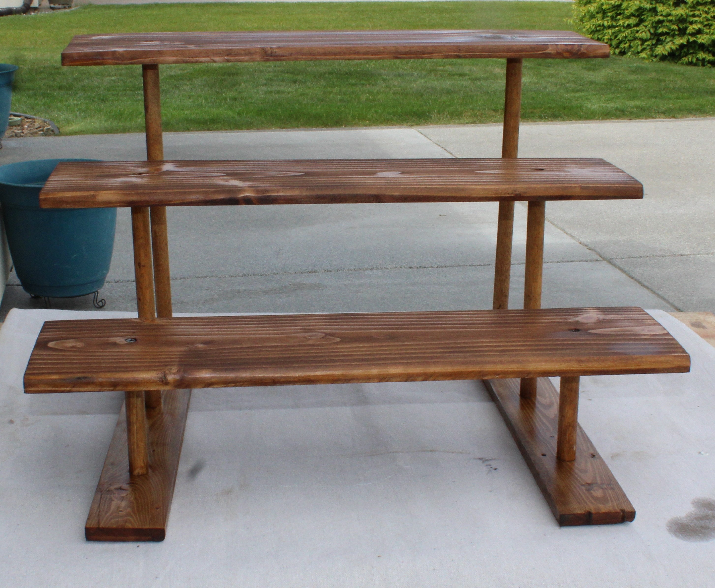 Wooden Plant Stand, Wooden Houseplant Holder, 3 Shelf Wooden Plant ...