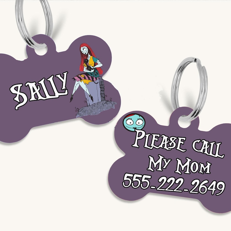 Dog Tag Cartoon for Girl - Etsy