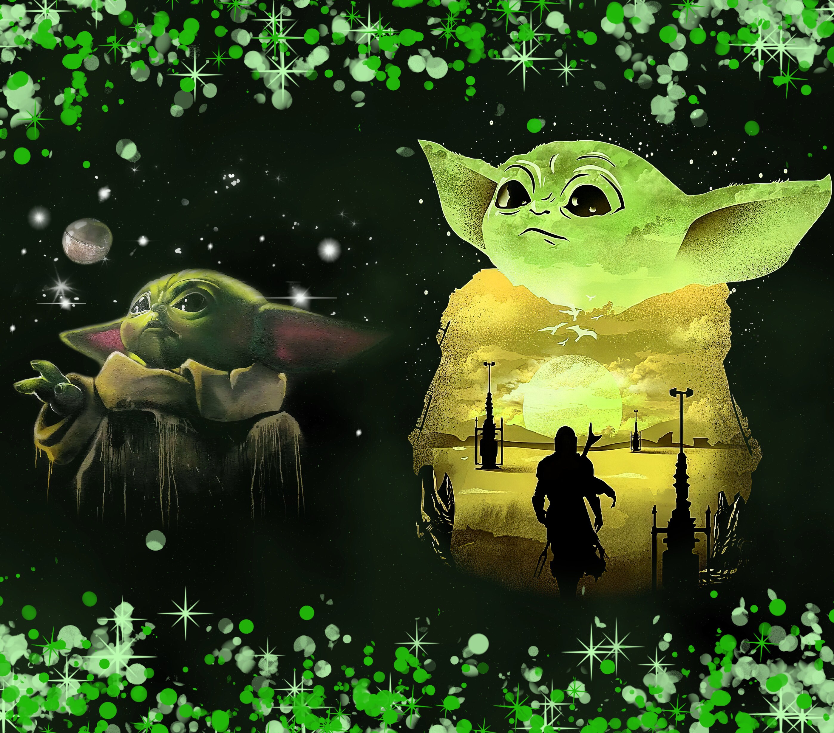 Star Wars Baby Yoda Disney Ready to Print Sublimation Paper Tumbler Mug ...
