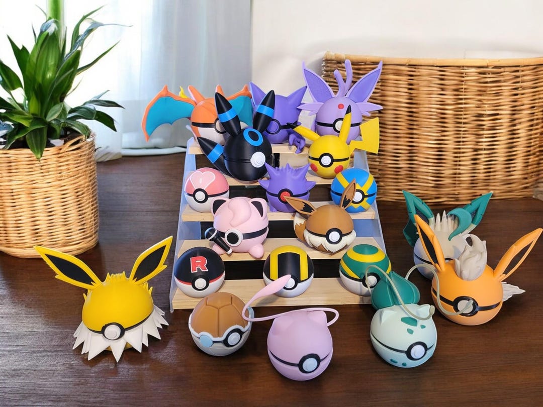 Pokemon Character Ball Collection, Pocket Monster Fan Collectable 3d ...
