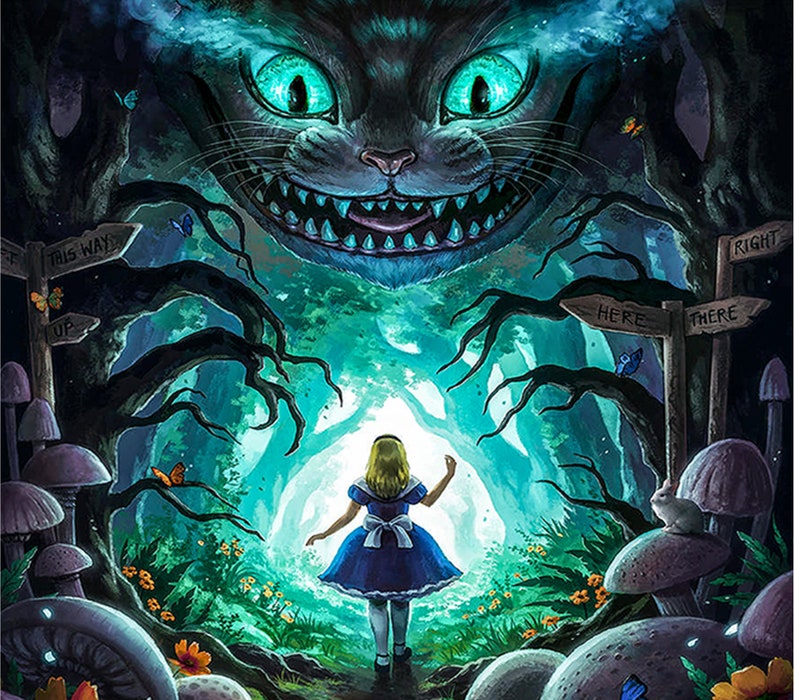 Alice Rabbit Hole Movie Skinny Tumbler Ready To Press Etsy