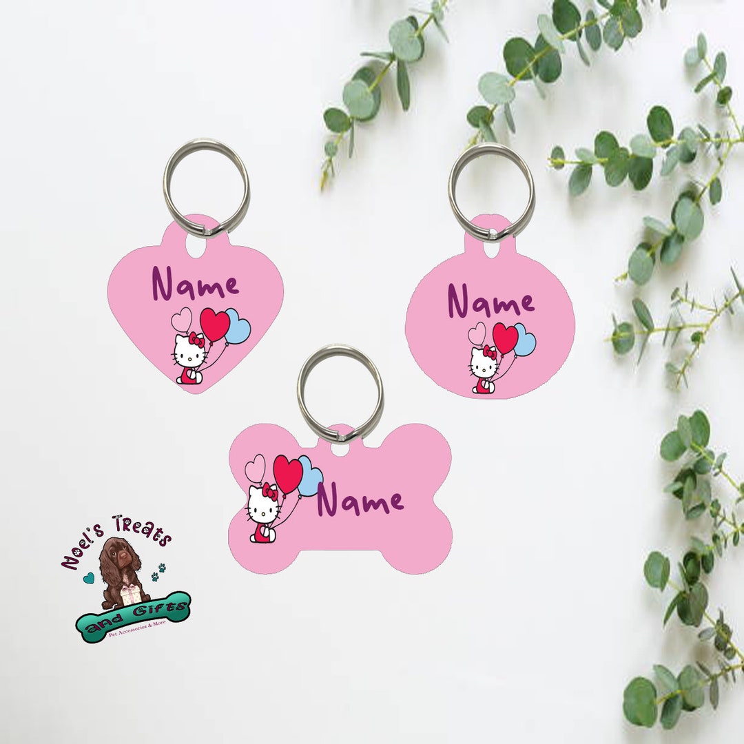 Hello Kitty Personalized Dog and Cat Id Tag - Etsy